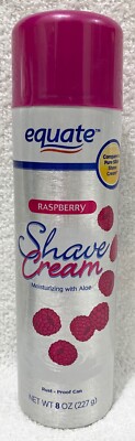 Equate Walmart Shave Cream RASPBERRY Moisturizing Aloe Shaving 8 oz ...