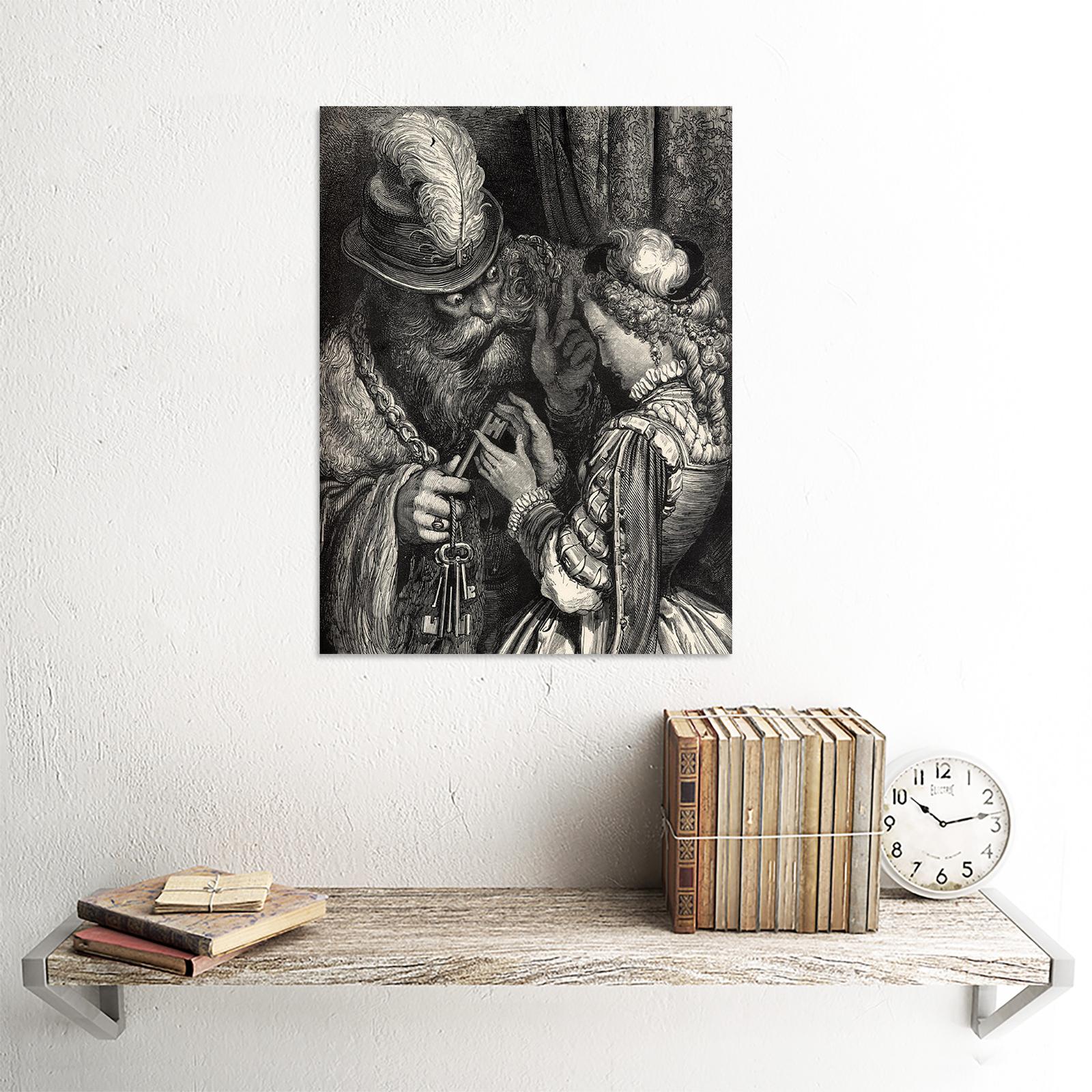 GUSTAVE DORE BLUEBEARD 1862 DORE OLD MASTER ART PAINTING PRINT POSTER ...