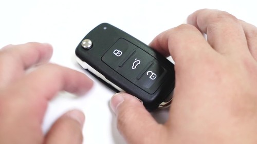 For Volkswagen Polo 2011 2012 2013 2014 Flip Remote Key Fob 433 Chip ...