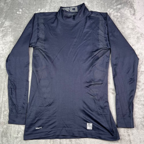 Nike Pro Tight Elite Compression Shirt Mens XL Navy Blue Football ...