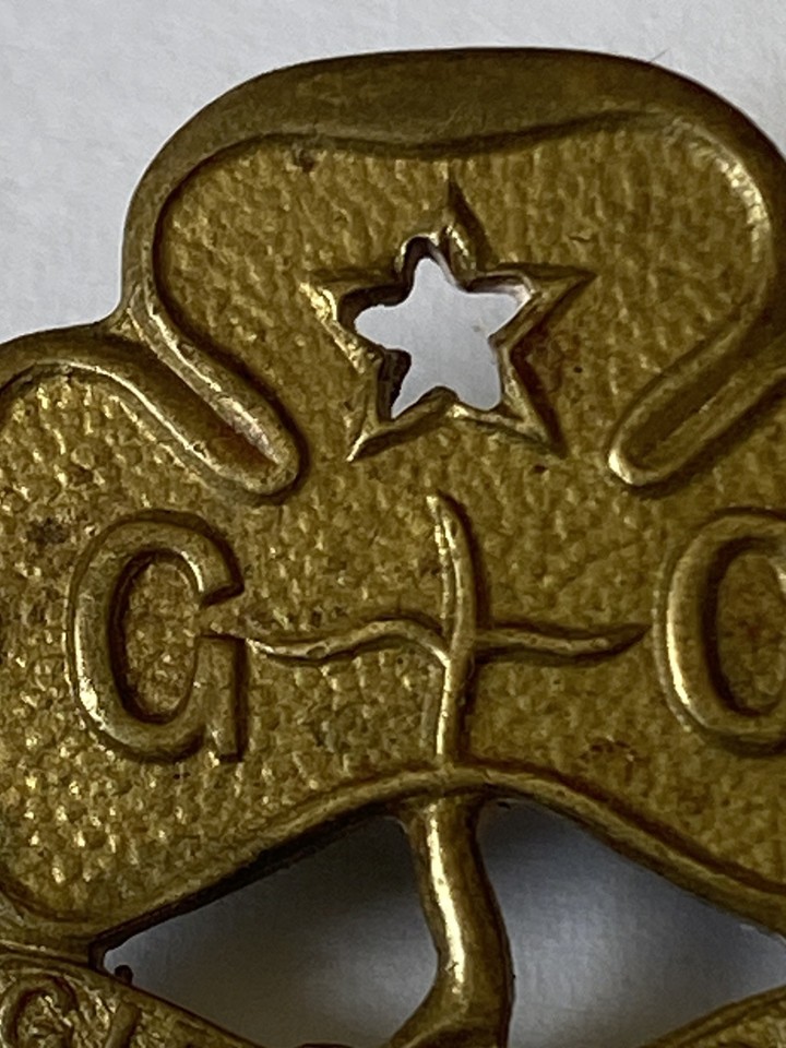 Vintage Girl Guides Badge Pin Stokes c1934–1944 Trefoil Safety Chain ...