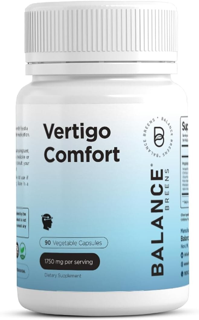 Vertigo Relief Supplement 1750 Mg -Inner Ear Balance - Motion Sickness ...
