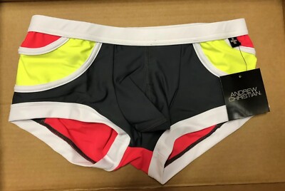 Authentic Andrew Christian 7442 Solana Swim Trunk Small S | eBay