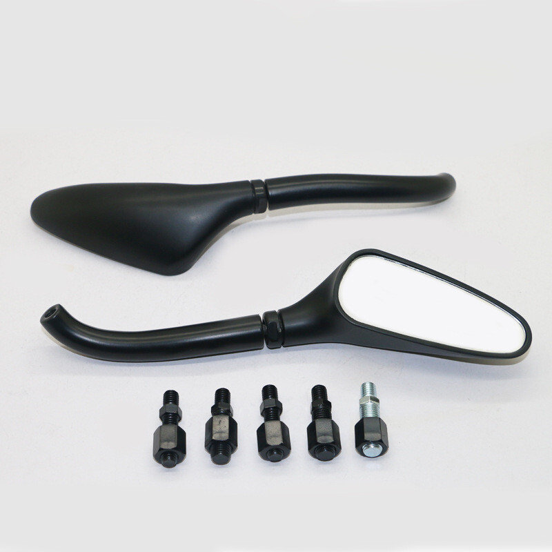 Large Motorcycle Mirrors High Quality Billet Aluminium Cafe Racer