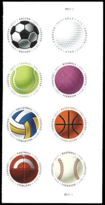 [OOS] US #5203-5210 MNH Plate Block 2017 Football Volleyball Soccer ...