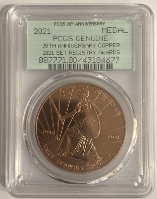 Sample Slab - 2021 Set Registry Awards luncheon - PCGS 35th Anniversary ...