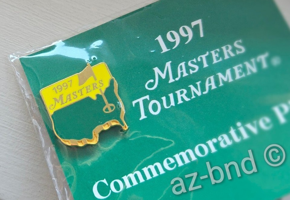 NEW 1997 COMMEMORATIVE AUGUSTA NATIONAL PIN TIGER WOODS ( 1st MASTERS ...