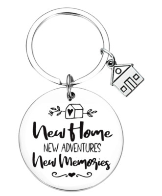 Our First Home New Home Keyring House Warming New Adventures Key ring ...