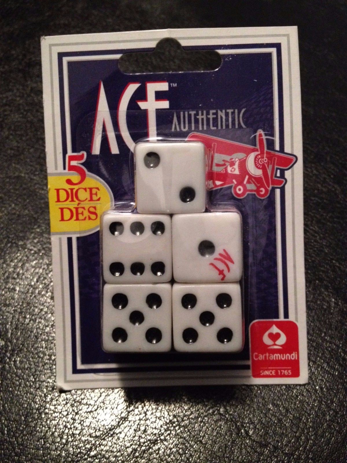 Dice (5 pack) - Jokes, Gags and Pranks - Five Standard Ace Authentic ...