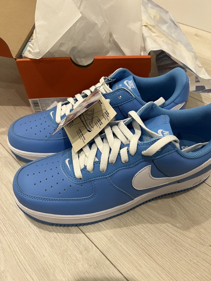 Nike Air Force 1 Low Retro Shoes "UNC" University Blue Men's Sizes 12 ...