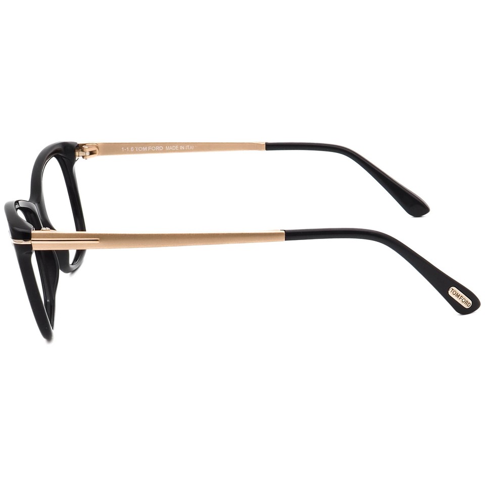 Tom Ford Eyeglasses TF 5353 001 Black/Gold Sand Butterfly Frame Italy ...