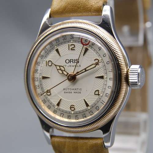 [N MINT] ORIS Big Crown 7400B 32mm Silver Dial Pointer Date Gold AT Men ...