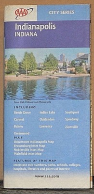 2003-04 AAA Street Map of Indianapolis Indiana | eBay
