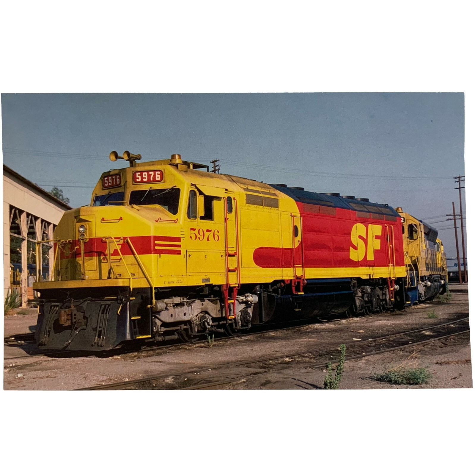 Locomotive Postcard, Kodachrome paint scheme, Santa Fe No. 5976 | eBay