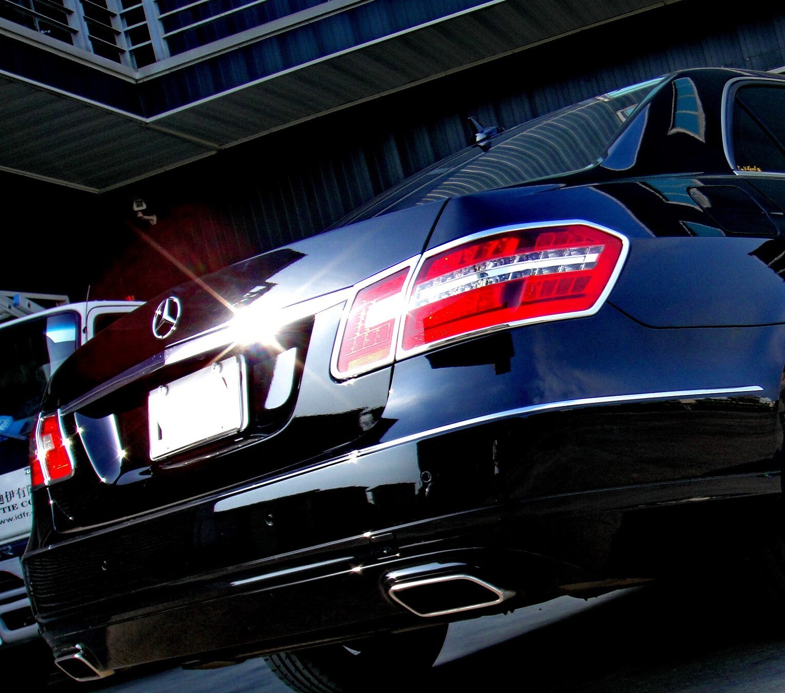 Mercedes E-Class W212 2009-2013 Chrome Rear Light Trims Pair Pre ...