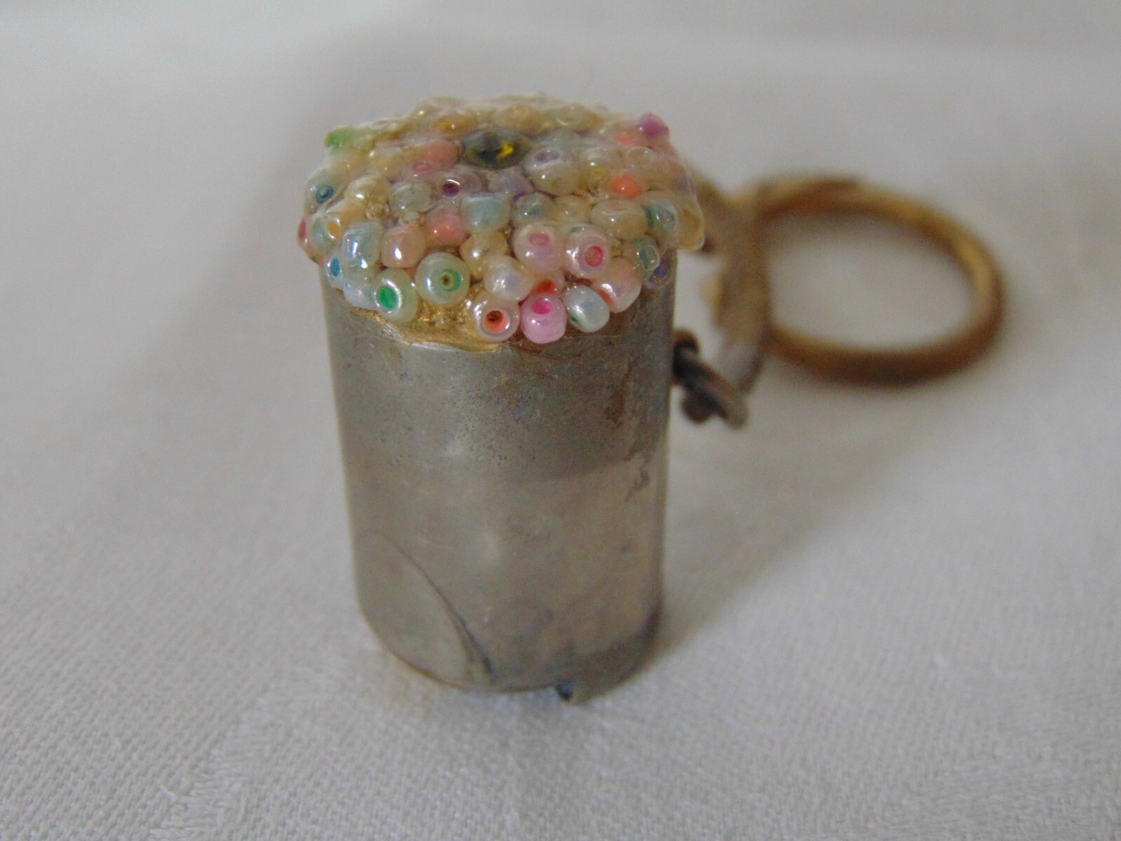 Keychain Dime Holder Bead Fizzy Pop Vintage Spring Loaded | eBay