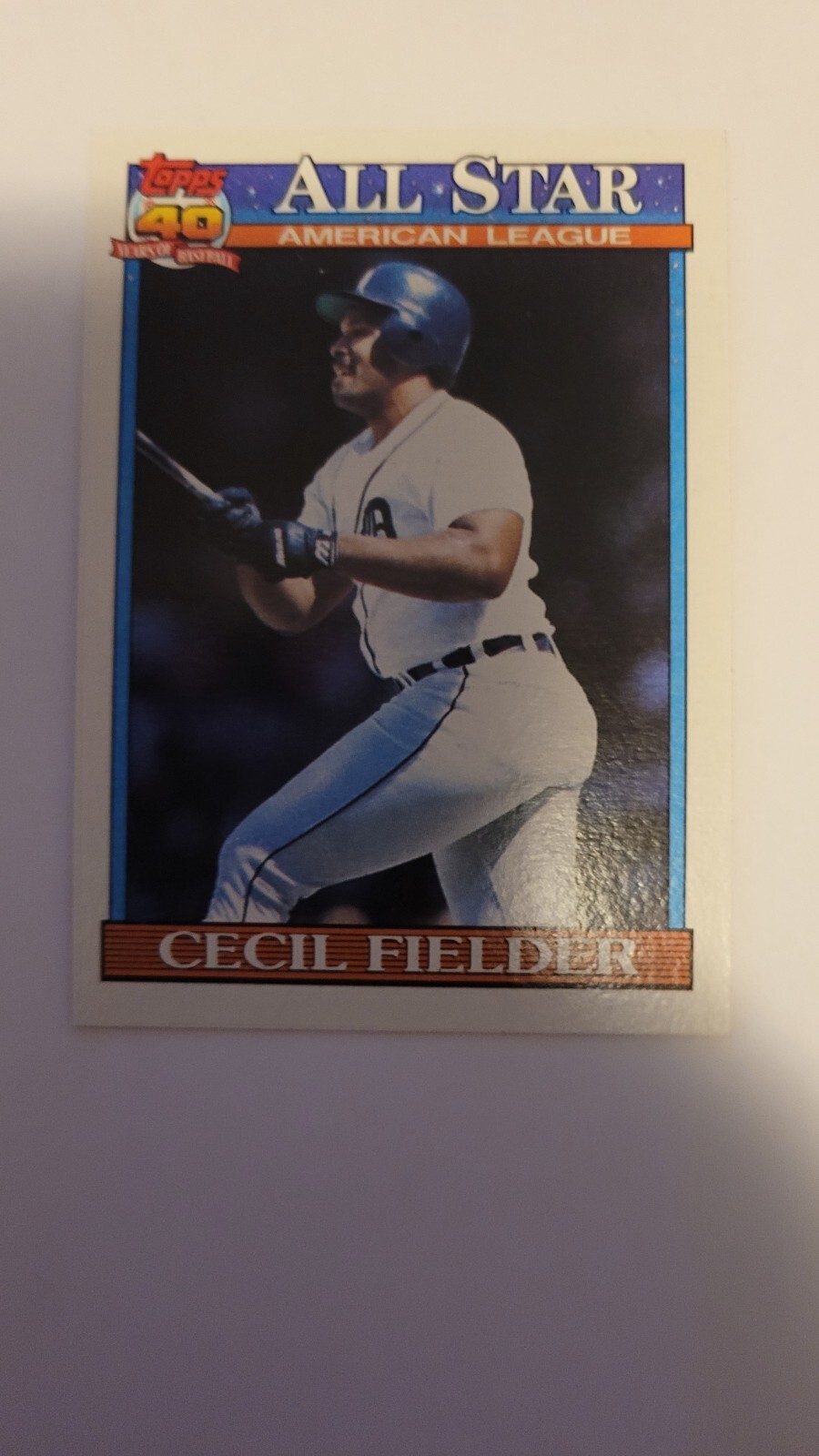 1991 TOPPS CECIL FIELDER ALL-STAR #386 NM | eBay