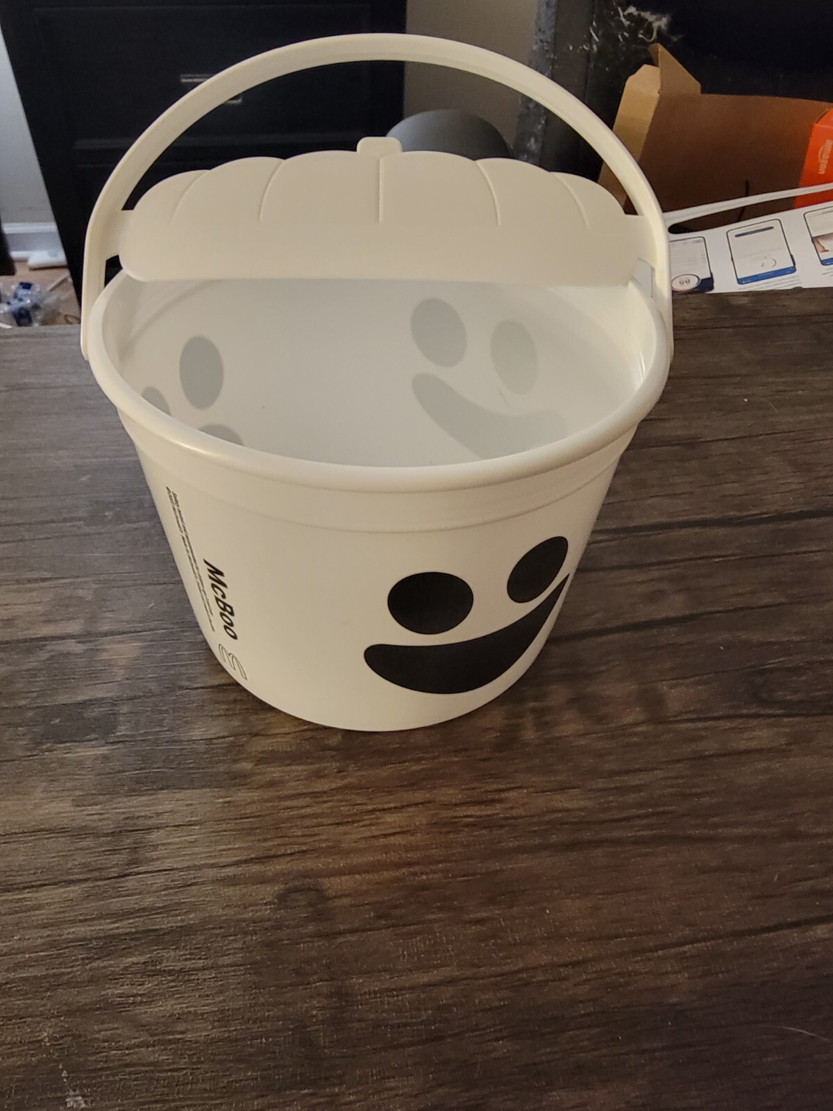 2022 McDonalds Halloween Happy Meal Boo Bucket McBoo White Ghost | eBay