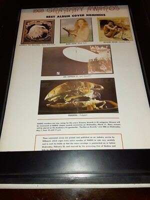 1969 Grammy Awards Nominees Rare Original Promo Poster Ad Framed! Led ...