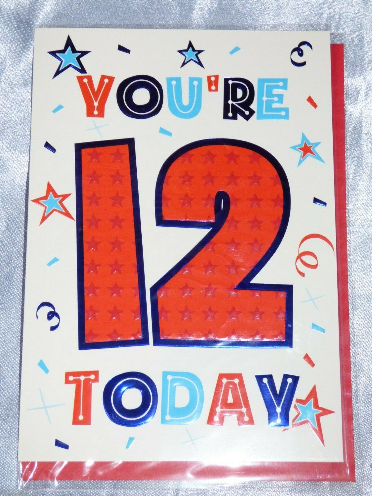 12th BIRTHDAY CARD TWELFTH TWELVE YEAR OLD CUTE BOY GIRL AGE 12 YEAR ...