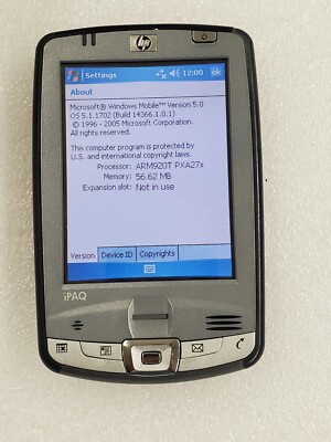 HP iPAQ HX2790 FA677A#ABA Handheld Pocket PC PDA Microsoft Windows ...
