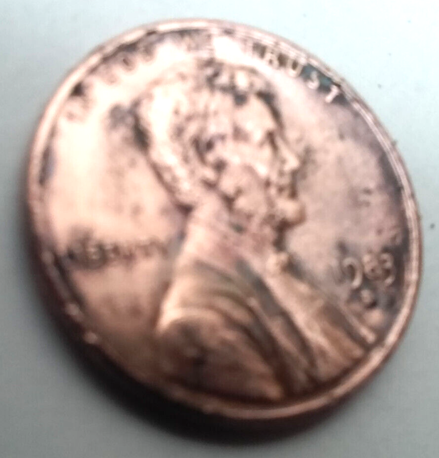 1983-D Lincoln Memorial Cent D Stamped Twice & Extra Bump On Neck And ...