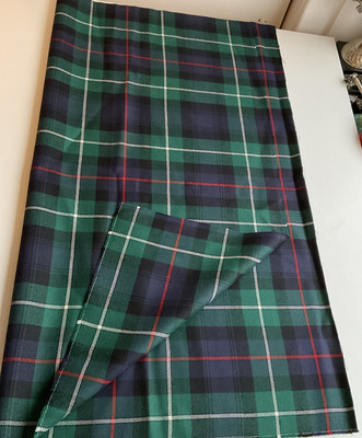 MacKenzie Modern tartan fabric Medium Weight 100% Wool 85cm X 81cm ...