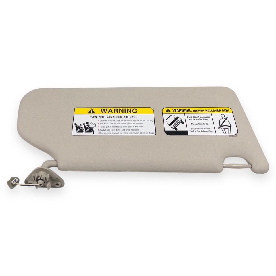 2014-2020 Mitsubishi Outlander Driver Left Side Sun Visor Tan Lighted ...