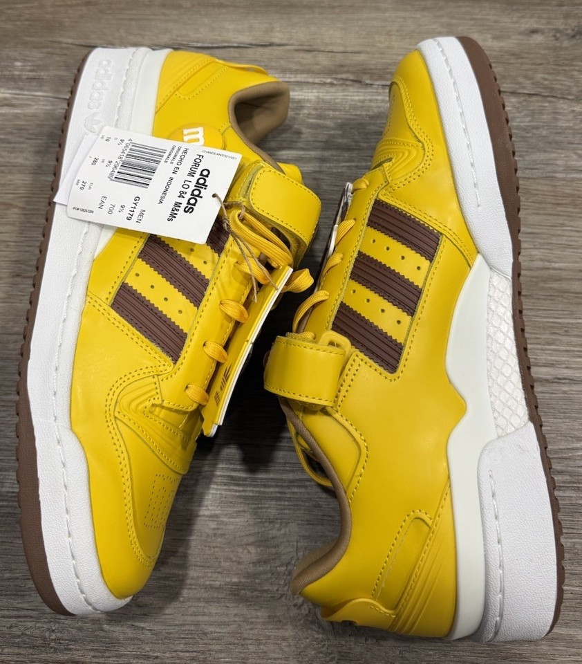 NWT adidas Forum Low “M&M's Yellow” Mens Sz 10 Yellow/Brown New w/Box ...