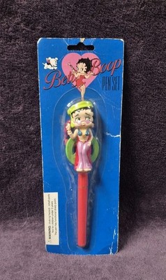 Vintage 90s Betty Boop Ink Pen Red Plastic With Cord NOS Sealed | eBay
