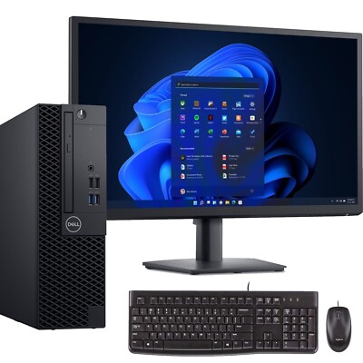 FAST CHEAP COMPUTER i5 8th GEN WiFi DESKTOP PC & MONITOR SET 16GB ...