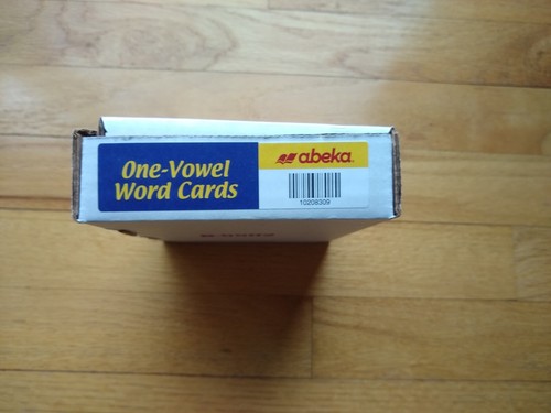 LIKE NEW Abeka K4-K5 One Vowel Word Cards | eBay