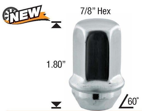 14x1.5 GM Chevy Tahoe Factory Type Polished Lug Nuts | 24PC | White ...