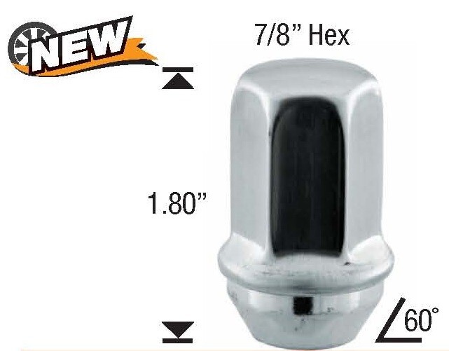 14x1.5 GM Chevy Tahoe Factory Type Polished Lug Nuts | 24PC | White ...