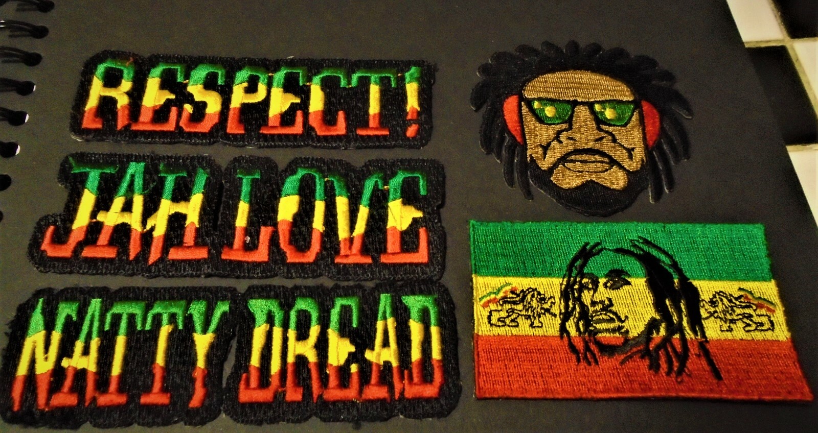 REDUCED: Five (5) Bob Marley Reggae Icon WOVEN Sew or Iron on Patches ...