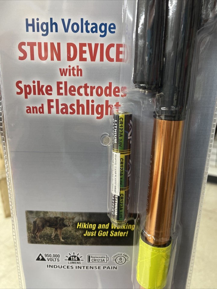 ZAP Hike 'n Strike Stun Gun Walking Hiking Stick with Flashlight ...