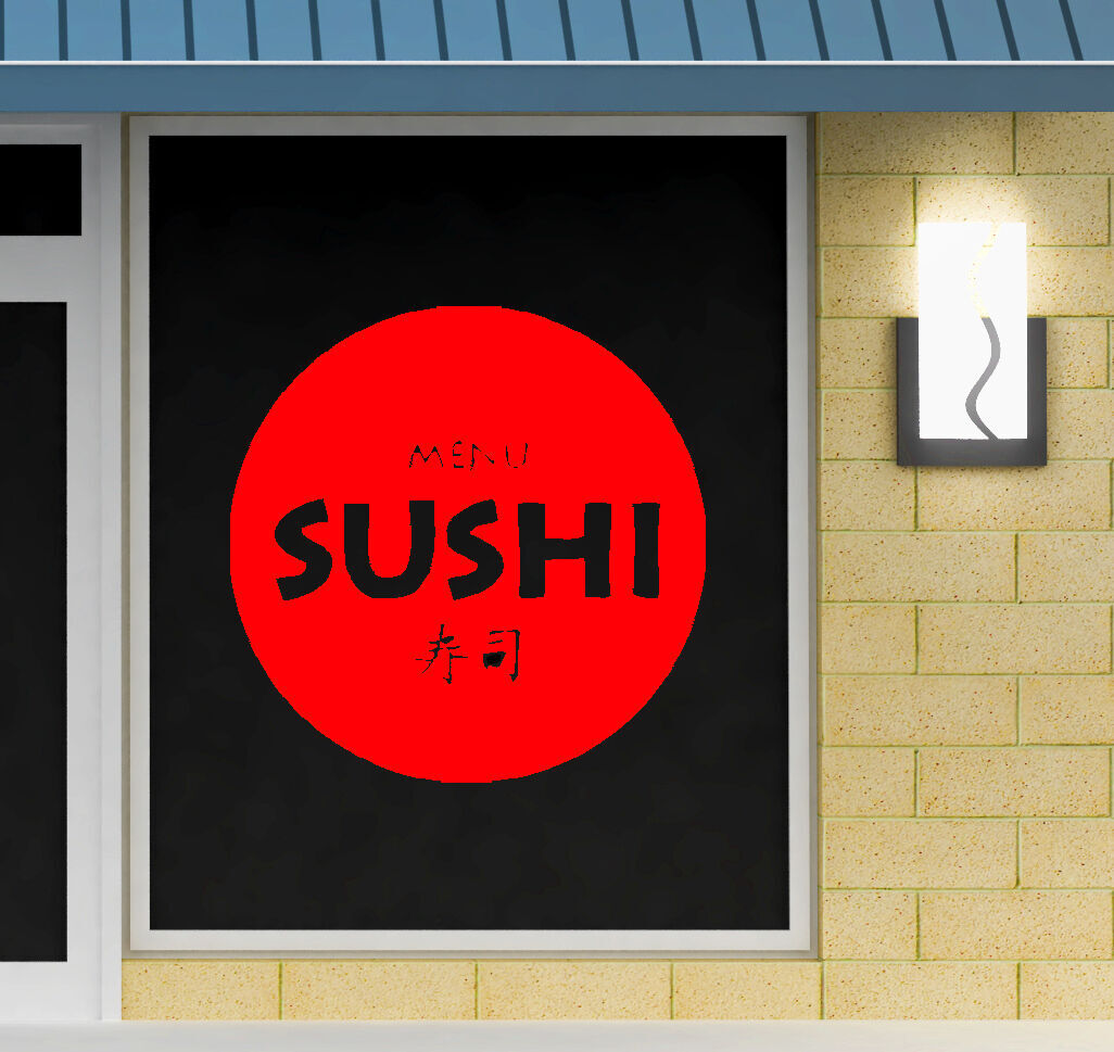 Restaurant Japanese Food Business Sushi Store Wall Art Vinyl Sticker ...