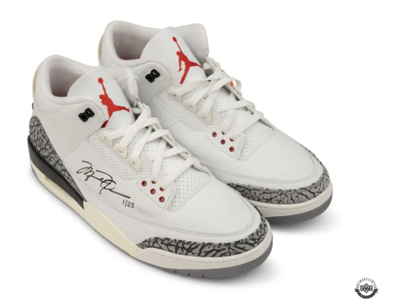 Michael Jordan Autographed Nike Air Jordan 3 Retro 'Reimagined' Shoes ...