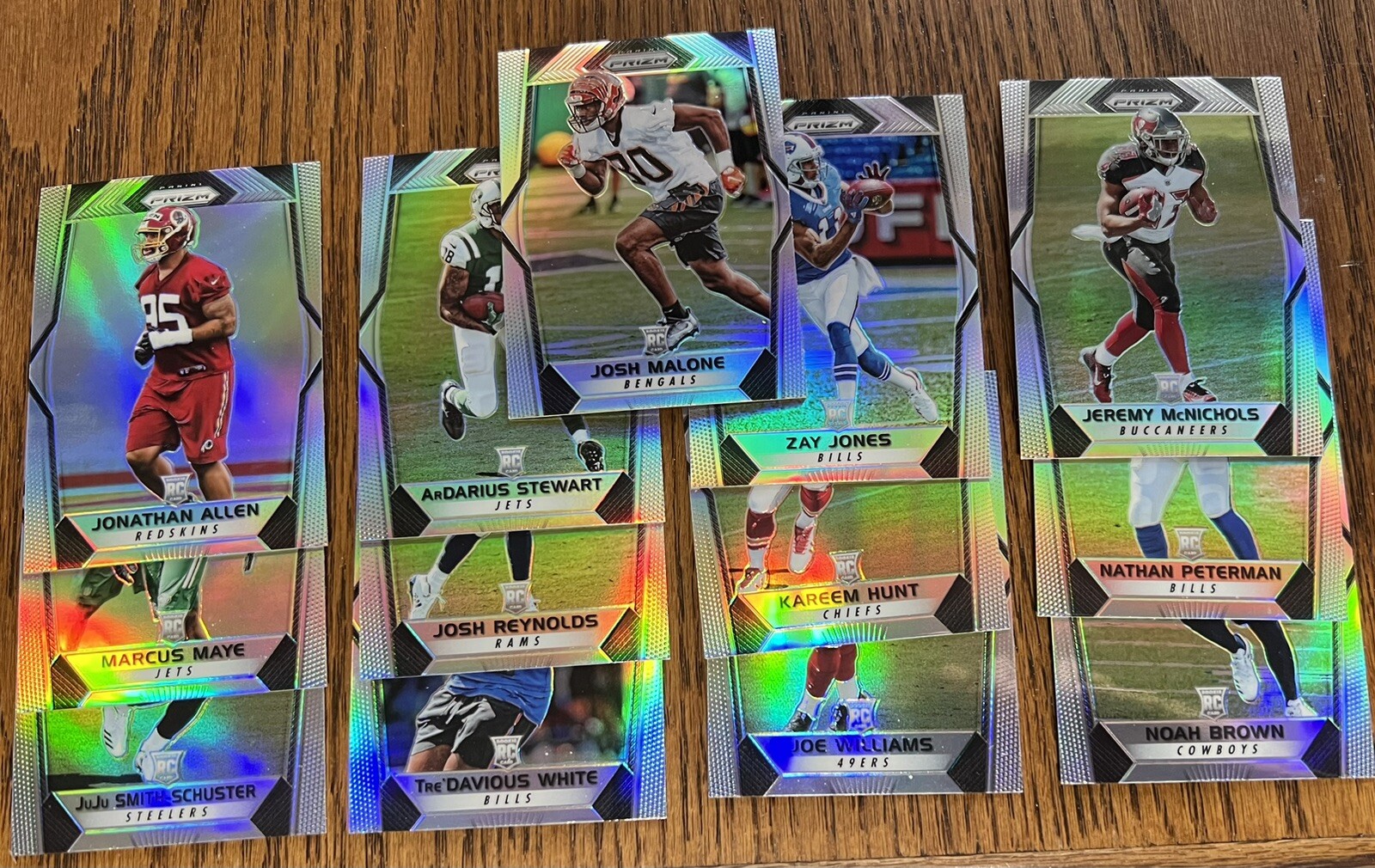 Lot of 13 Different Panini Prizm 2017 RC ROOKIES SILVER PRIZM Cards ...