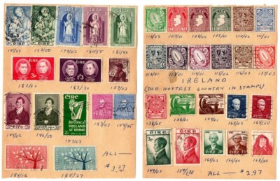 IRELAND COLLETION 50 USED STAMPS BETWEEN SCOTT #106 & 195 MANY SETS | eBay