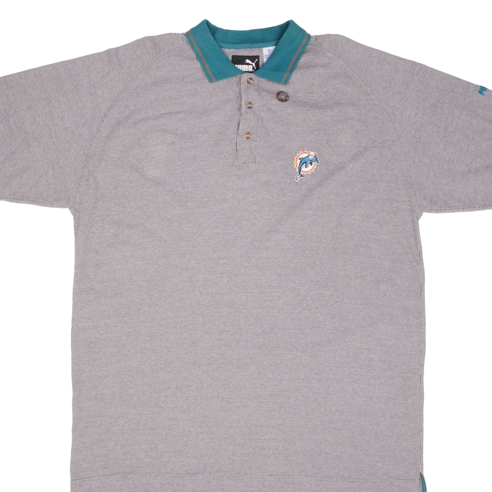 VINTAGE NFL MIAMI DOLPHINS 1990S PUMA POLO SHIRT SIZE… - Gem