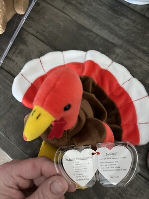 TY Beanie Baby – GOBBLES the Turkey (5.5 in) 8421040346| eBay