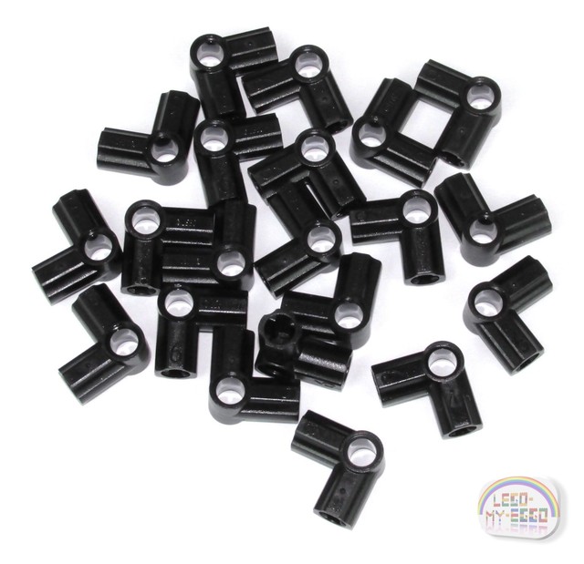 LEGO Technic - 20 x #6 Angled Axle & Pin Connector - Black - New - (NXT ...