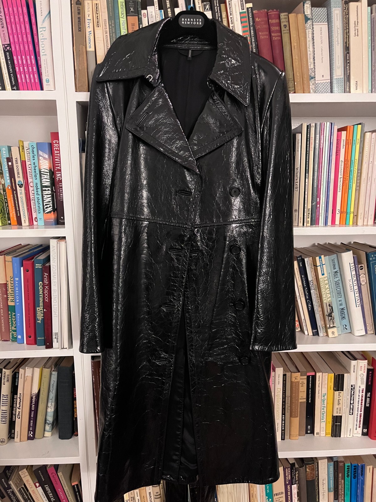 Helmut Lang Flasher Black Patent Cotton Women's Size M Trench Coat | eBay