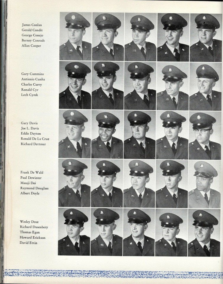 1962 Fort Ord California U S Army Training Center Yearbook Names In