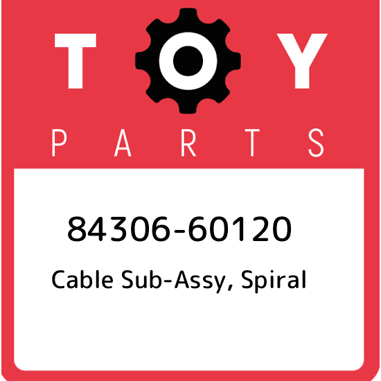 84306-60120 Toyota Cable sub-assy, spiral 8430660120, New Genuine OEM ...