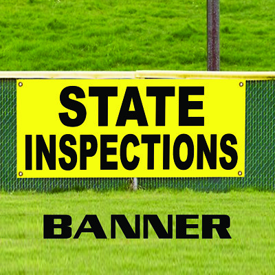 State Inspections Vinyl Banner Official Vehicle Smog Check Advertising ...