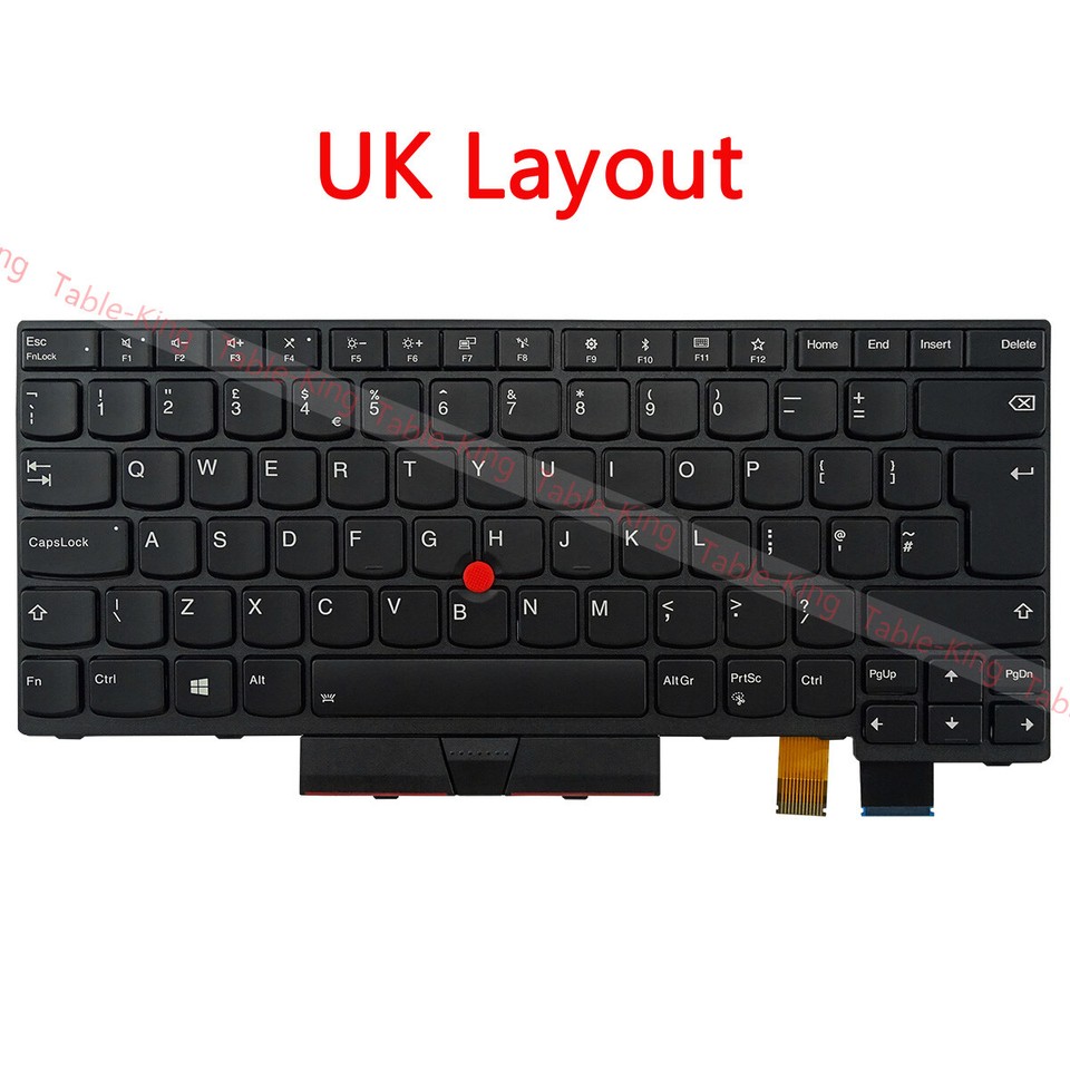US Keyboard Backlit W/Trackpoint for Lenovo Thinkpad T470 T480 01AX528 ...