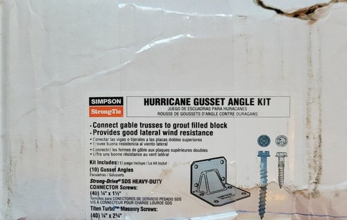 Simpson Strong-Tie HGAM10KTA Hurricane Gusset Angle Tie Kit ...