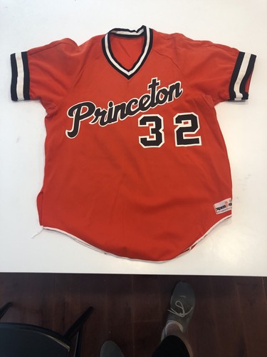 Game Worn Used Princeton Tigers Baseball Jersey Size 42 #32 | eBay